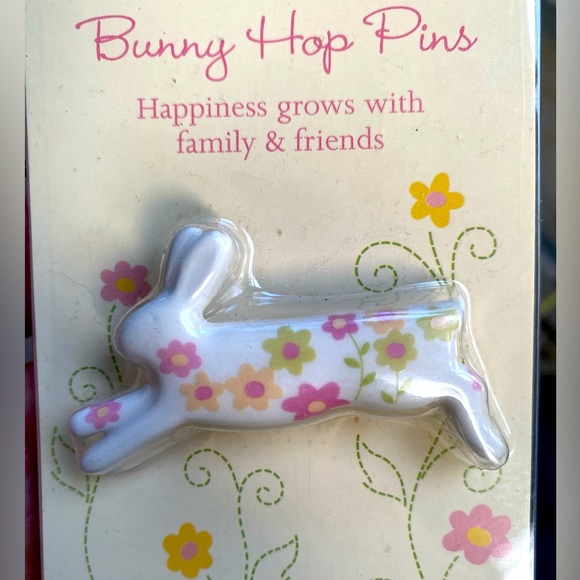 Holiday | New Amscan 1 Easter Bunny Hop Pin Pink Ceramic Bunny Rabbit ...